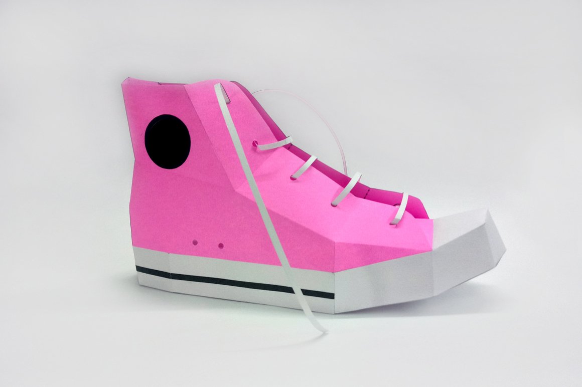 DIY Papercraft Shoe - 3d papercraft (34132)