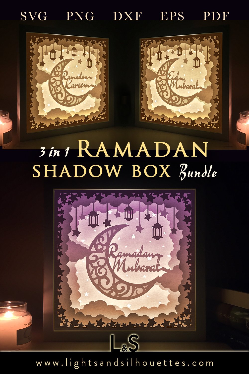 Ramadan Shadow Box Bundle | Paper Cut Light Box