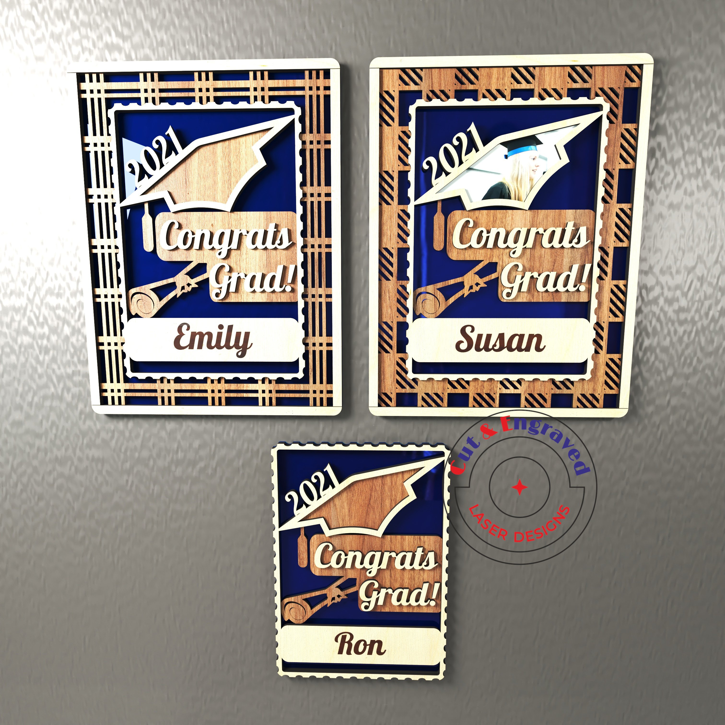 Class of 2021 graduation signs. Glowforge ready (1279542)