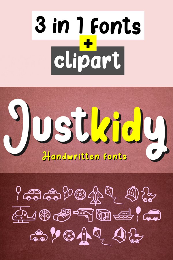 Justkidy - A Fun, Script, Doodle Trio (1229388)