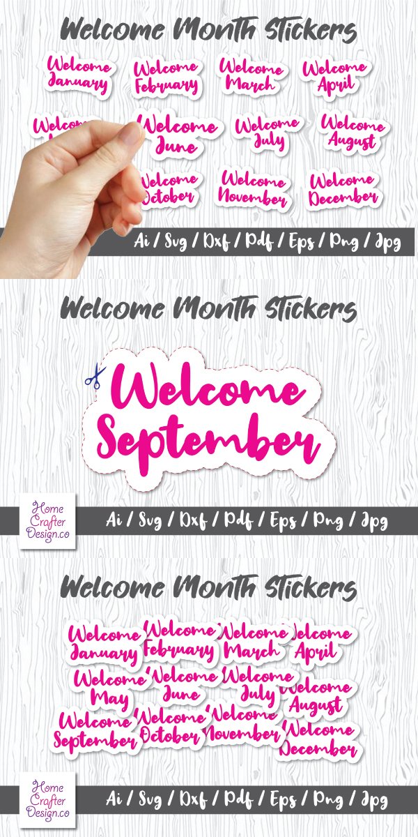 Welcome Month Stickers