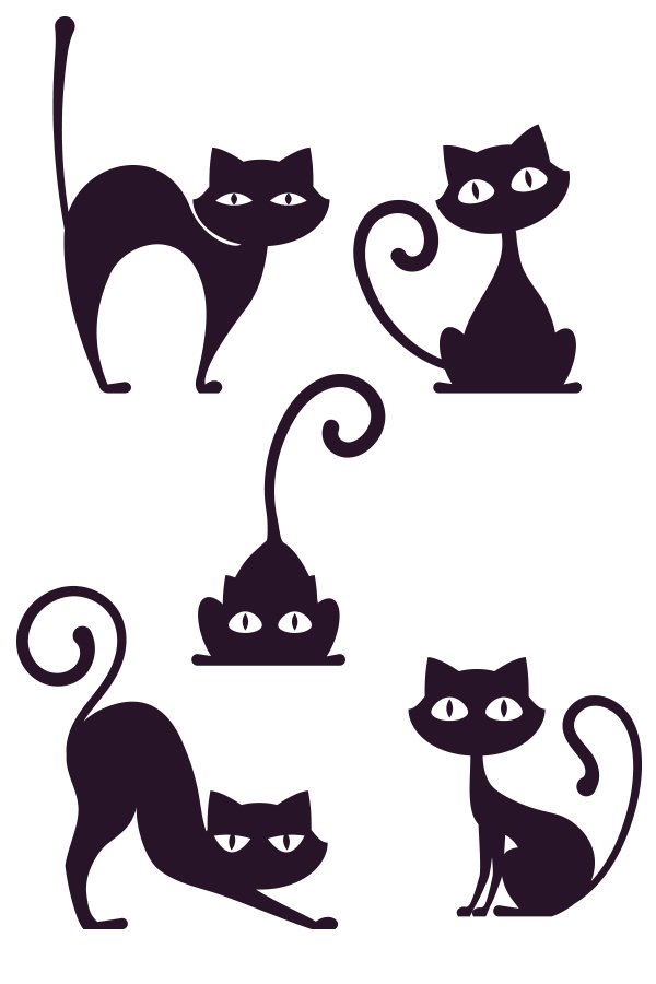 Cats cutting SVG Template Bundle