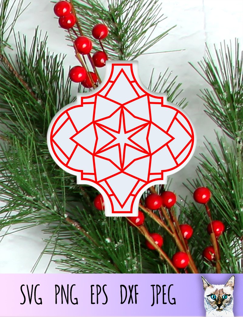 Arabesque tile ornament SVG. (1030666)