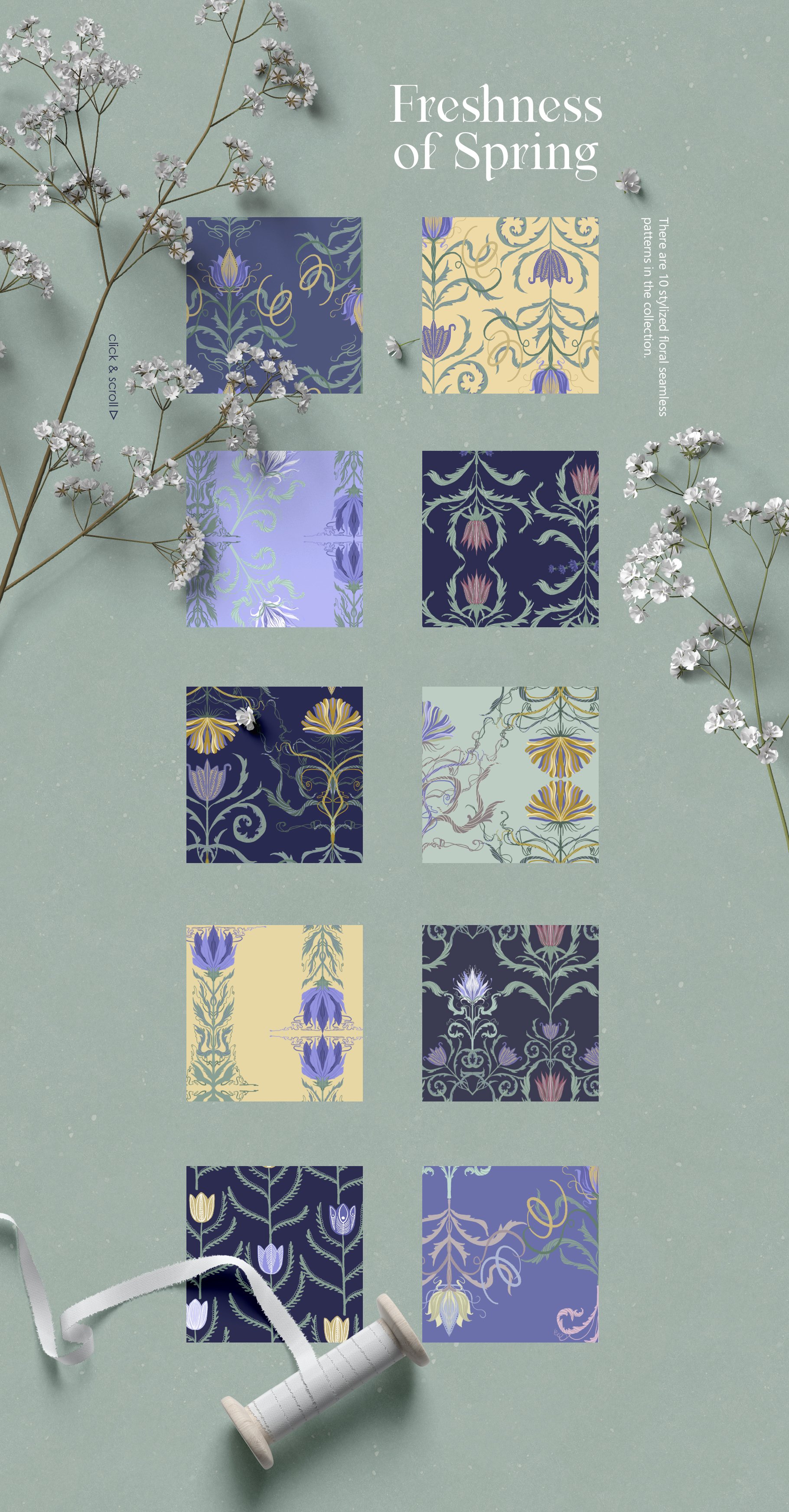 Spring floral pattern collection (1865385)