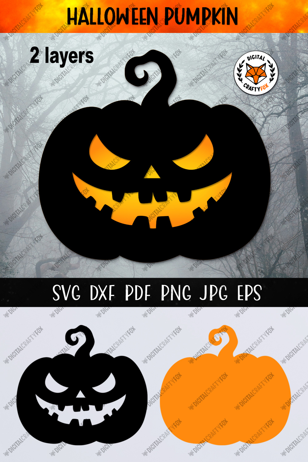 Halloween Pumpkin SVG, Jack O Lantern SVG, Pumpkin Laser Cut