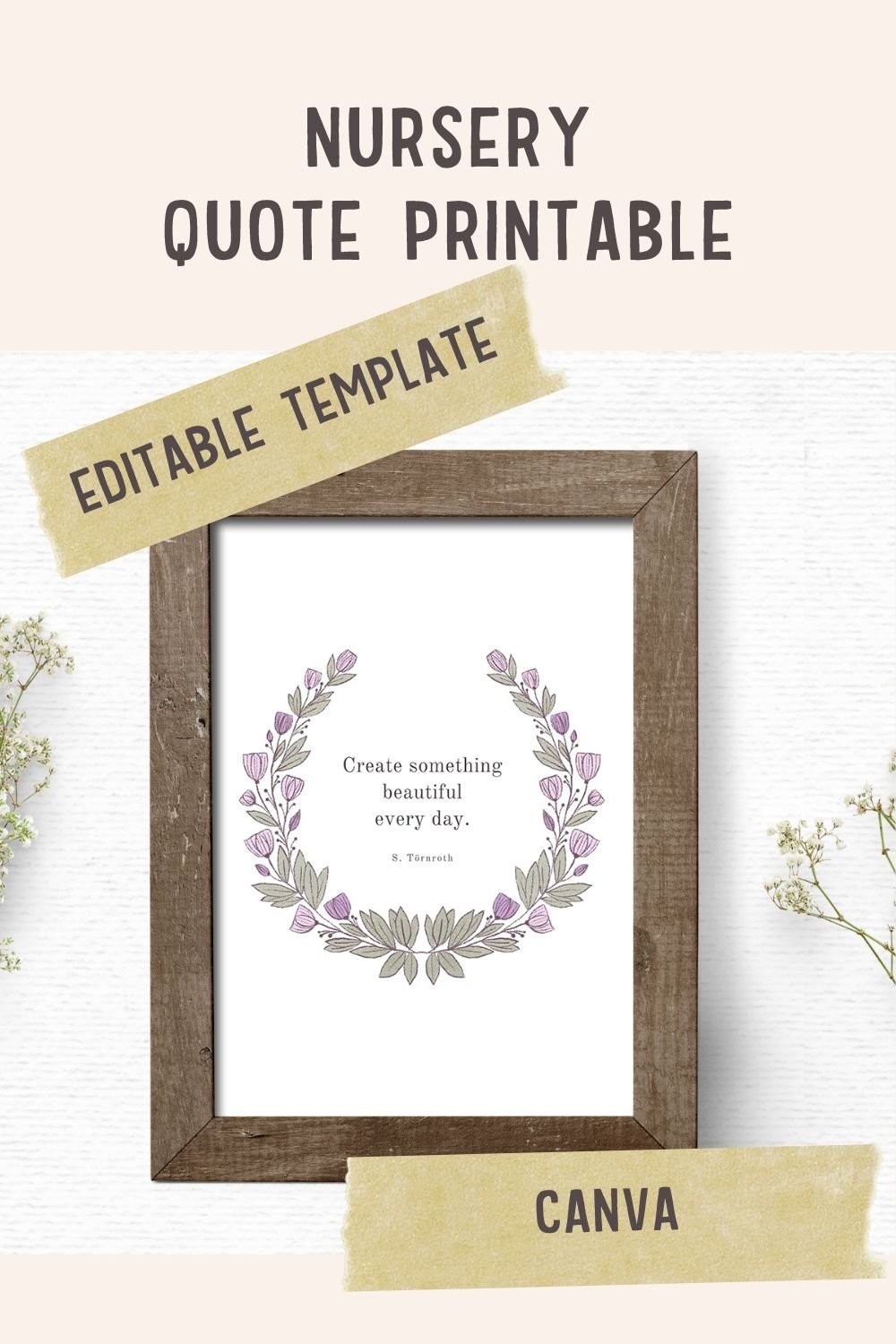 Editable quote template | Canva template