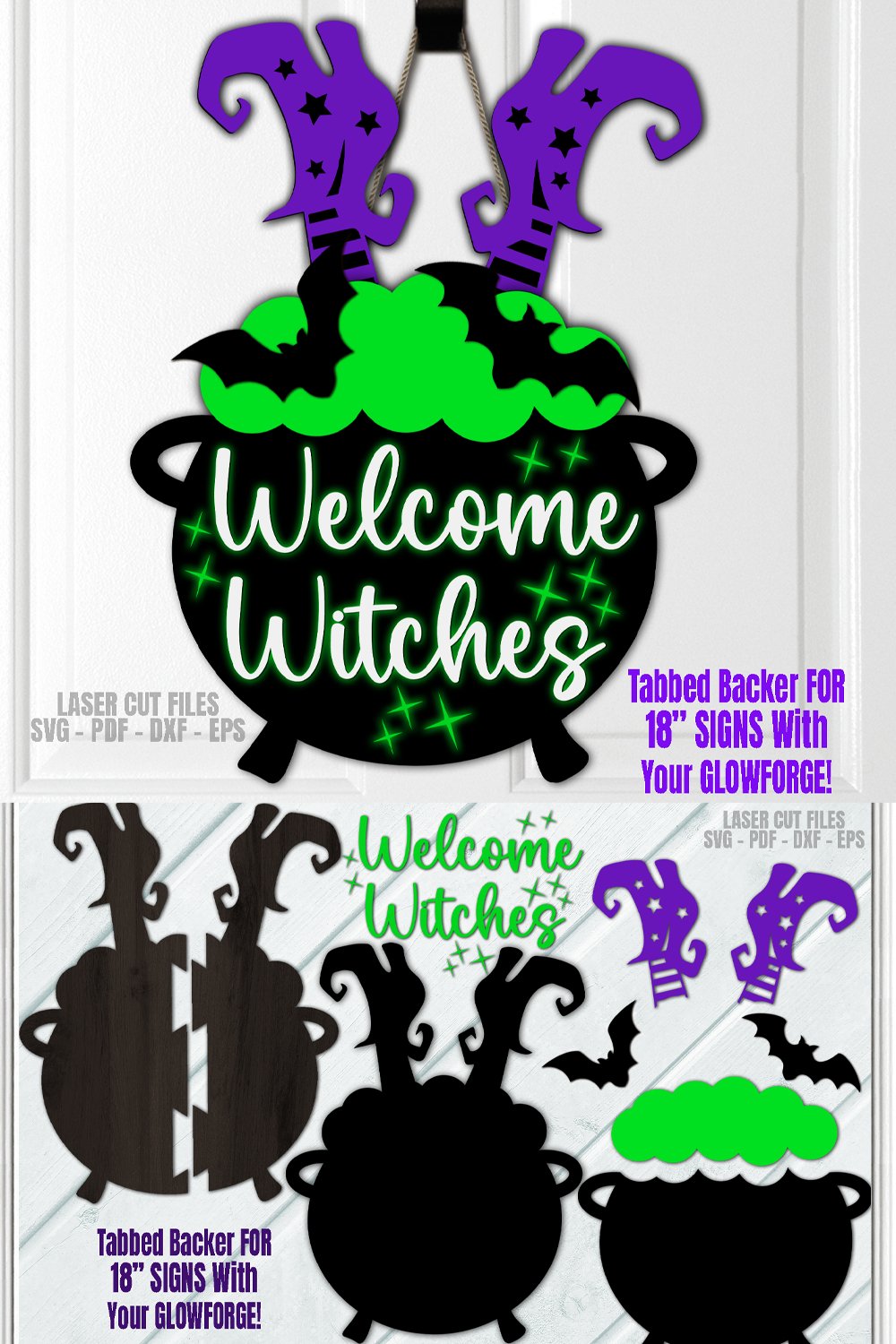 Halloween Witch SVG | Laser Cut Files | Welcome Sign SVG