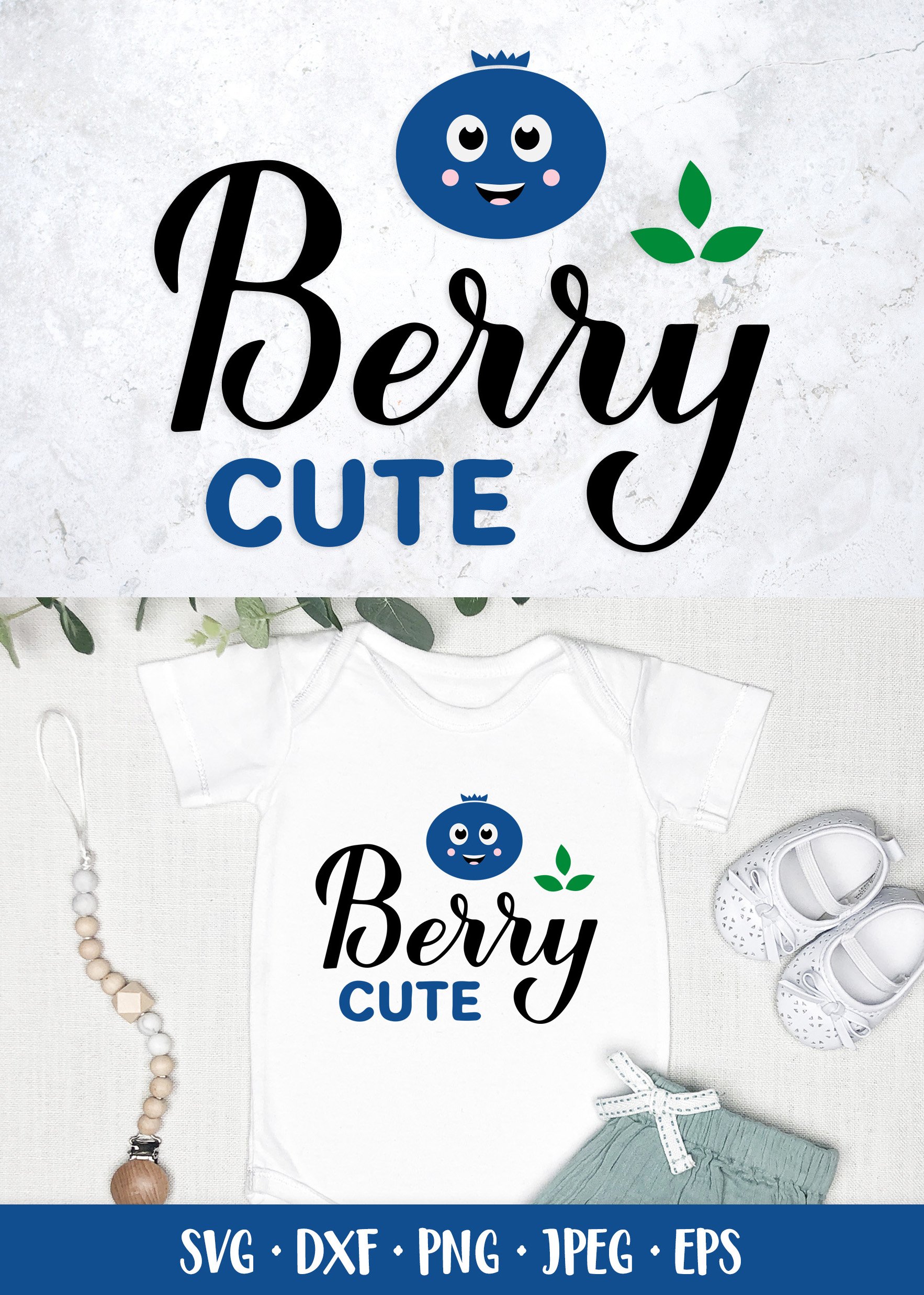 Berry cute. Blueberry SVG