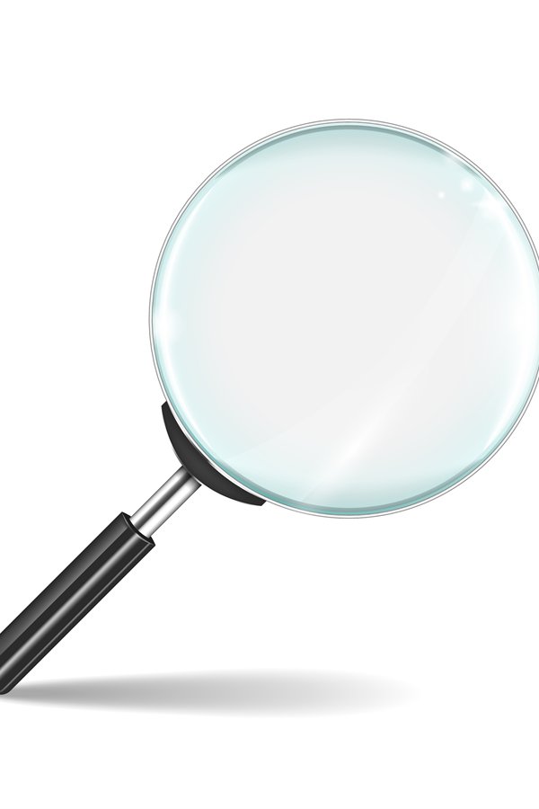 Magnifying glass. Transparent realistic zoom lens isolated o