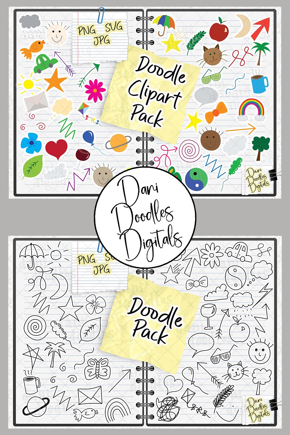 Doodle Clipart - PNG, JPG, SVG, PDF