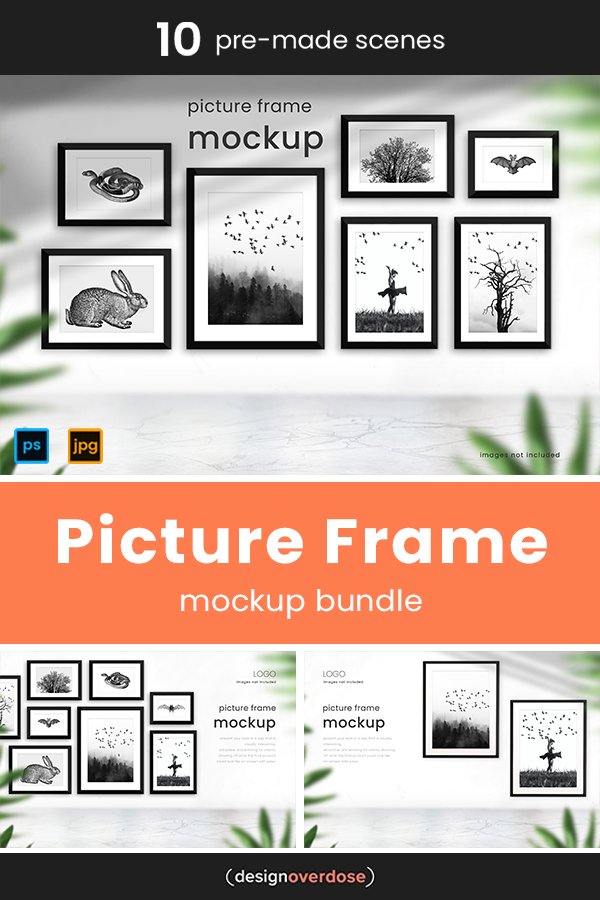 10 Premium Picture Frame & Poster Mockups