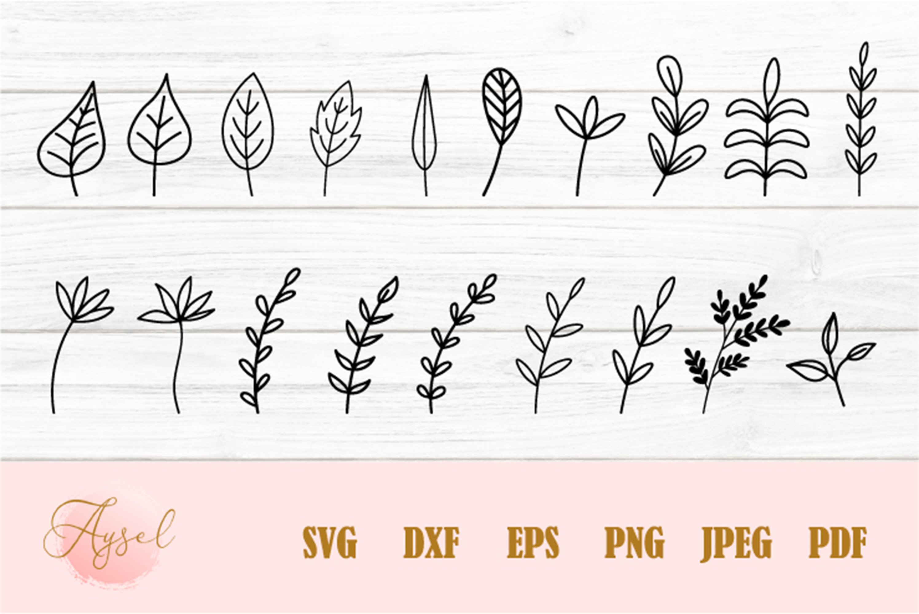 Leaves SVG Bundle (1133756)
