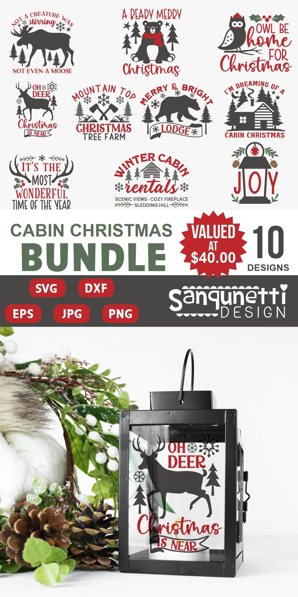 Rustic Christmas SVG | Farmhouse Christmas bundle