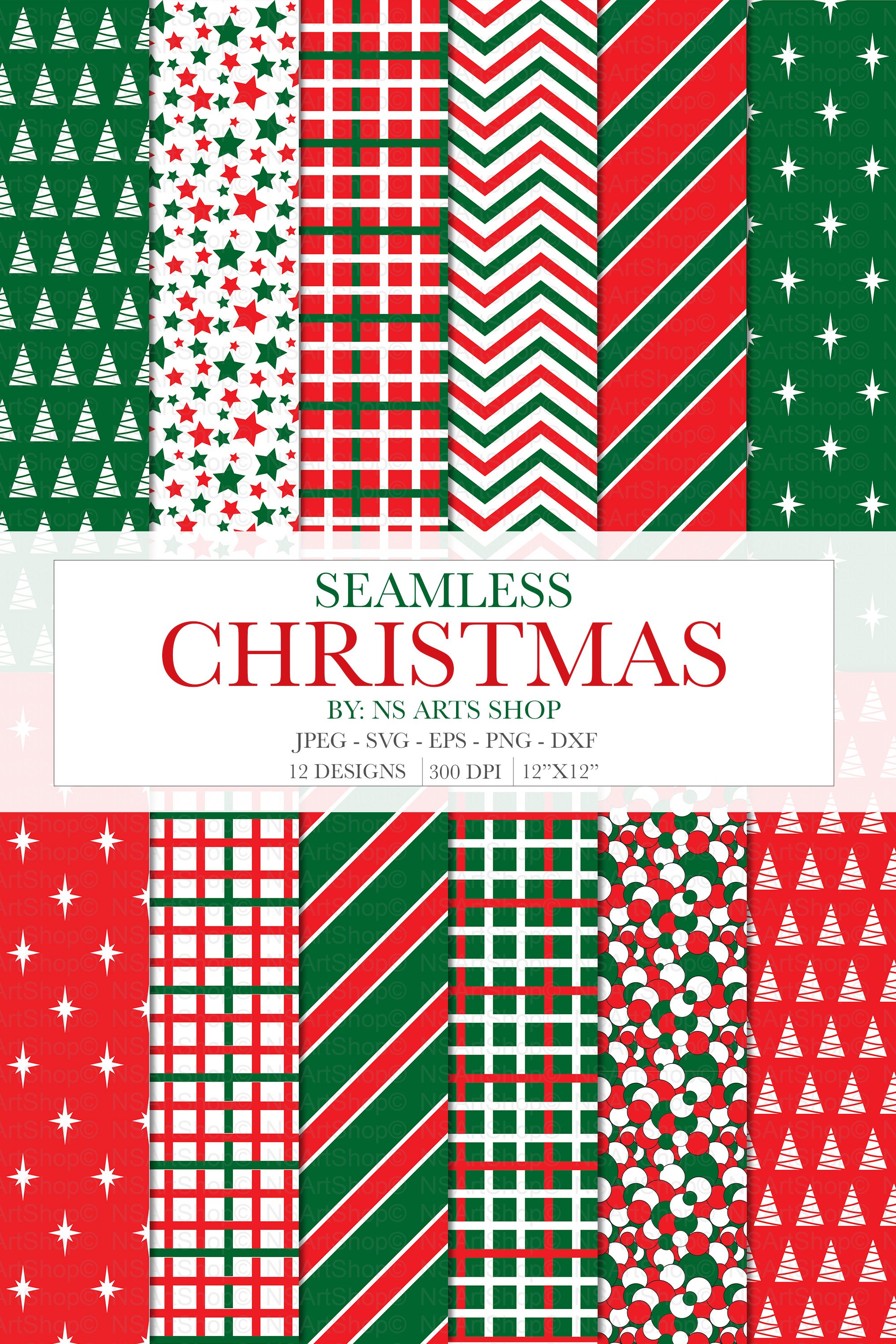 Christmas Seamless Digital paper