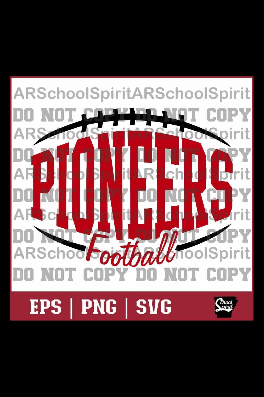 Pioneers Football SVG Shirt Design