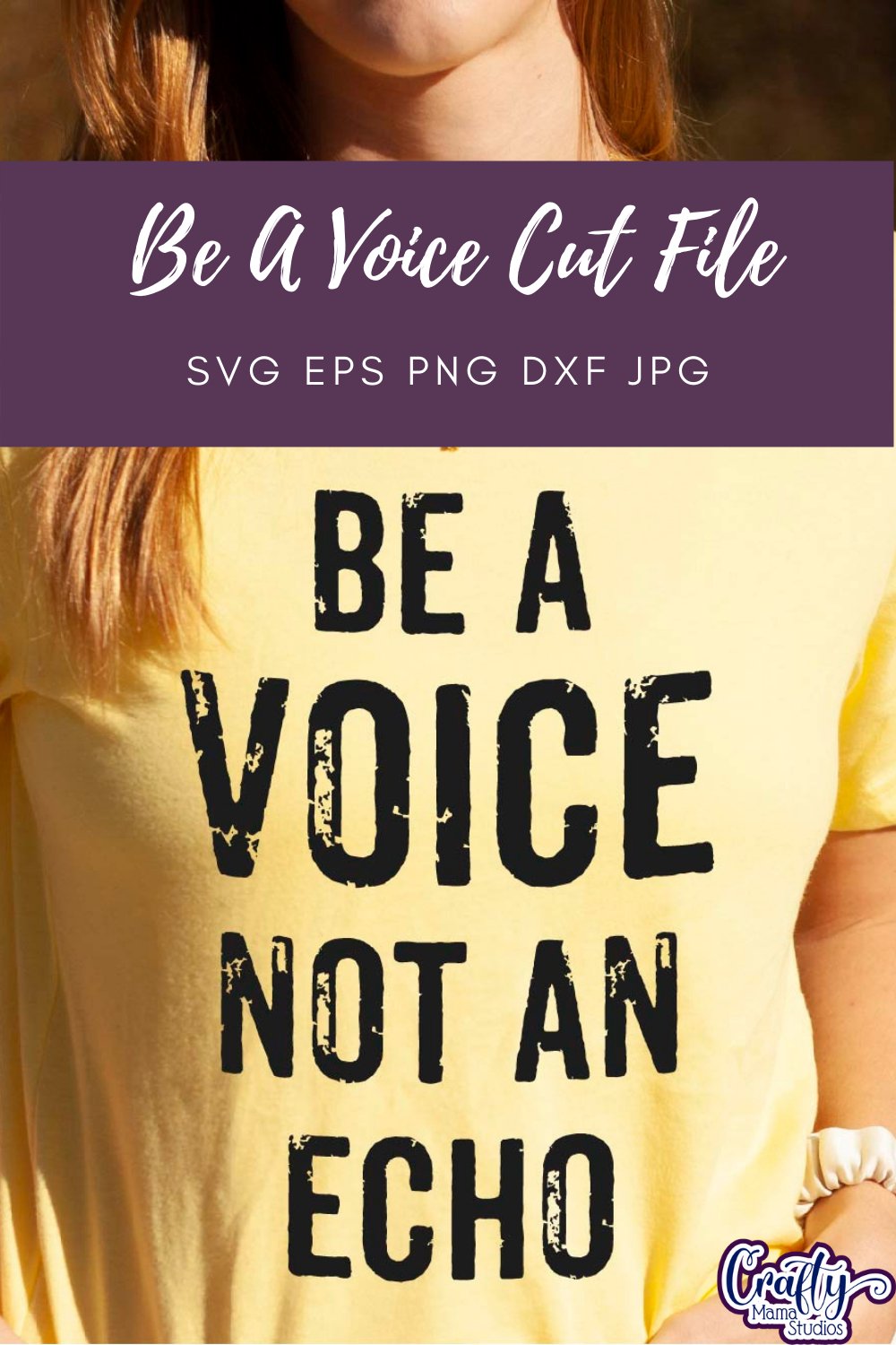 Be A Voice Not An Echo | Mental Health Svg Design