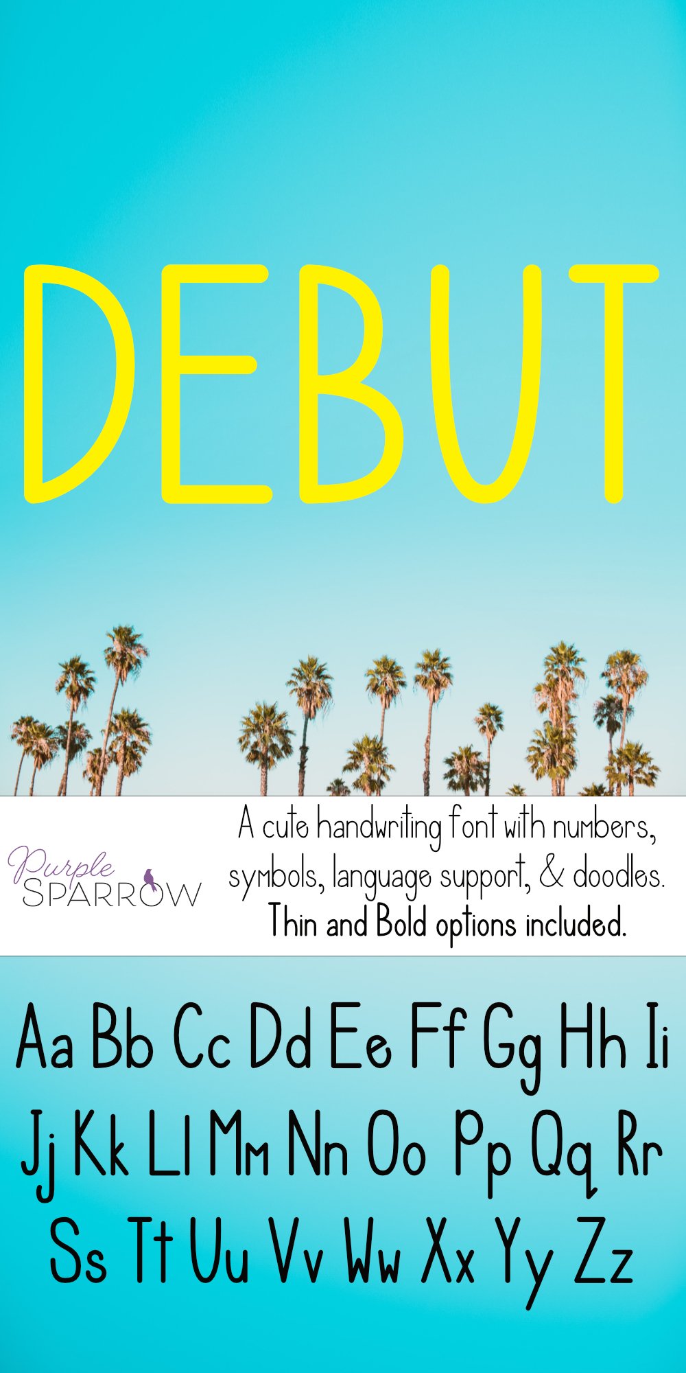 Debut | a fun, lightweight font