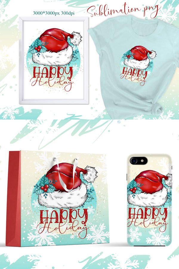 Christmas Sublimation Design/Christmas Tshirt (1602133)