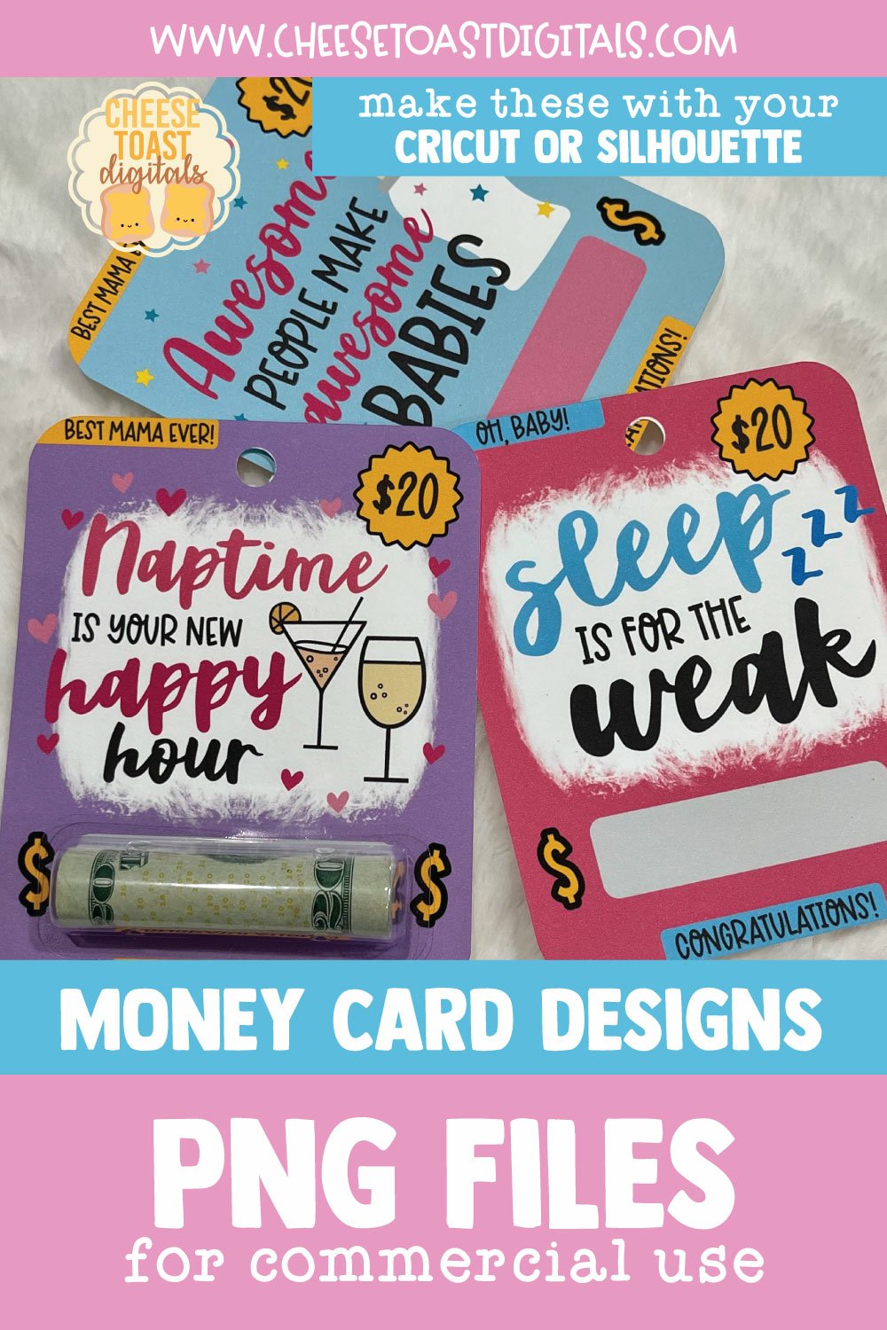 Baby Shower Money Card PNG Designs | Printable Baby Gift