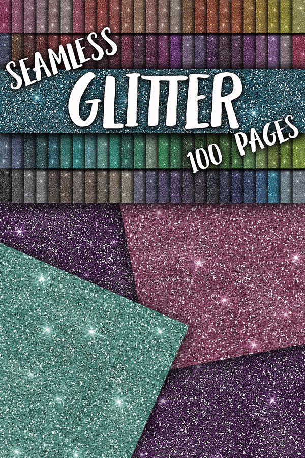 Glitter Digital Paper-Includes 100 Seamless (101748)