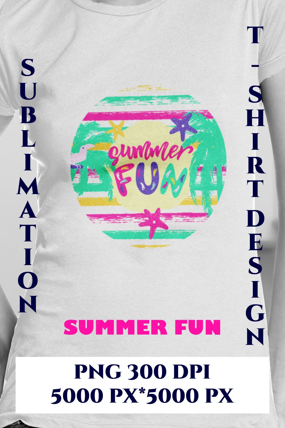 Summer fun sublimation t shirt designs. Summer sublimation