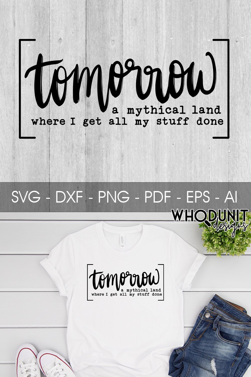 Procrastination SVG | Tomorrow cut file | Funny quote