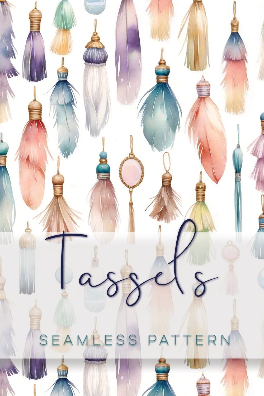 Tassels seamless pattern