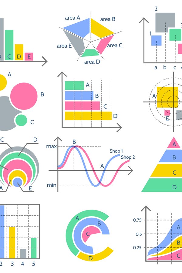 Stats charts graphics