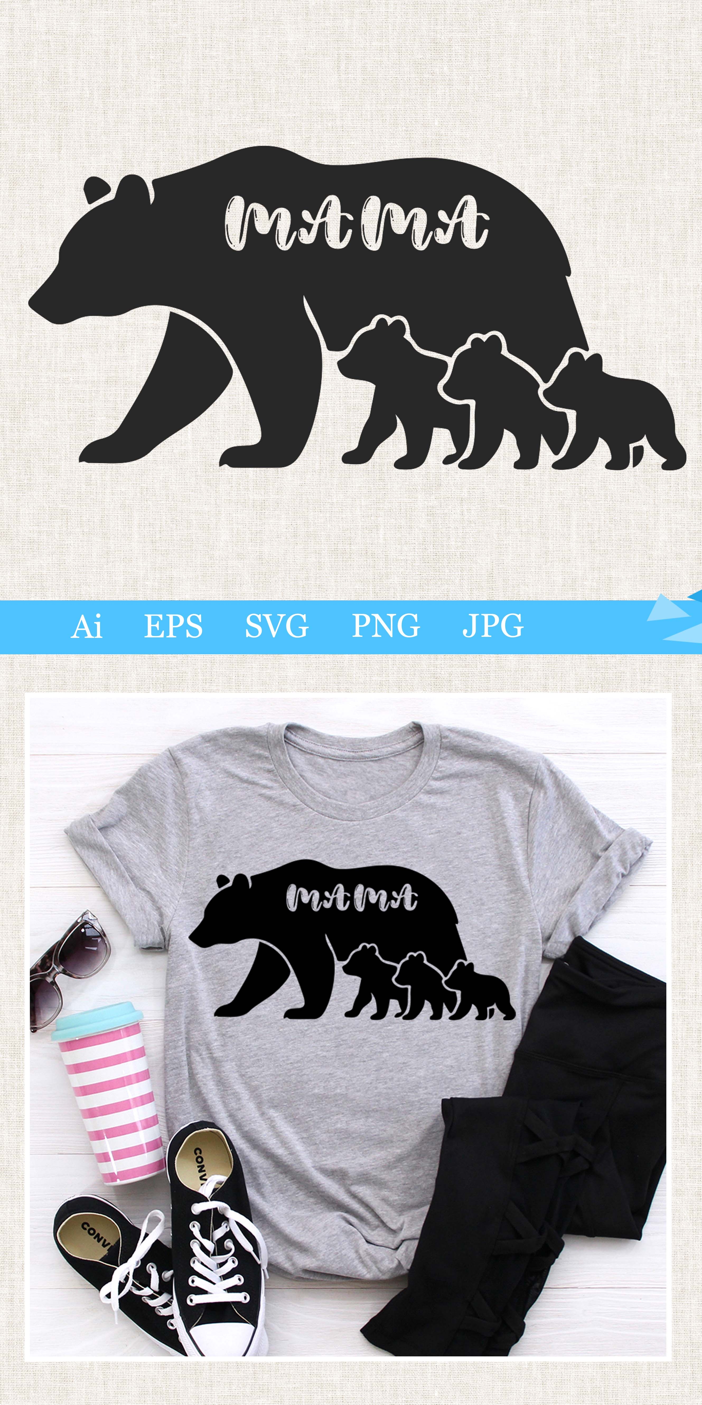 Mama bear SVG design | Mothers day