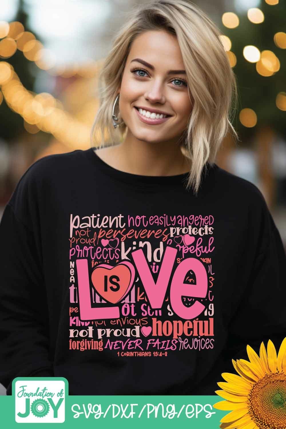 1 Corinthians 13 svg, Christian Valentines Day png