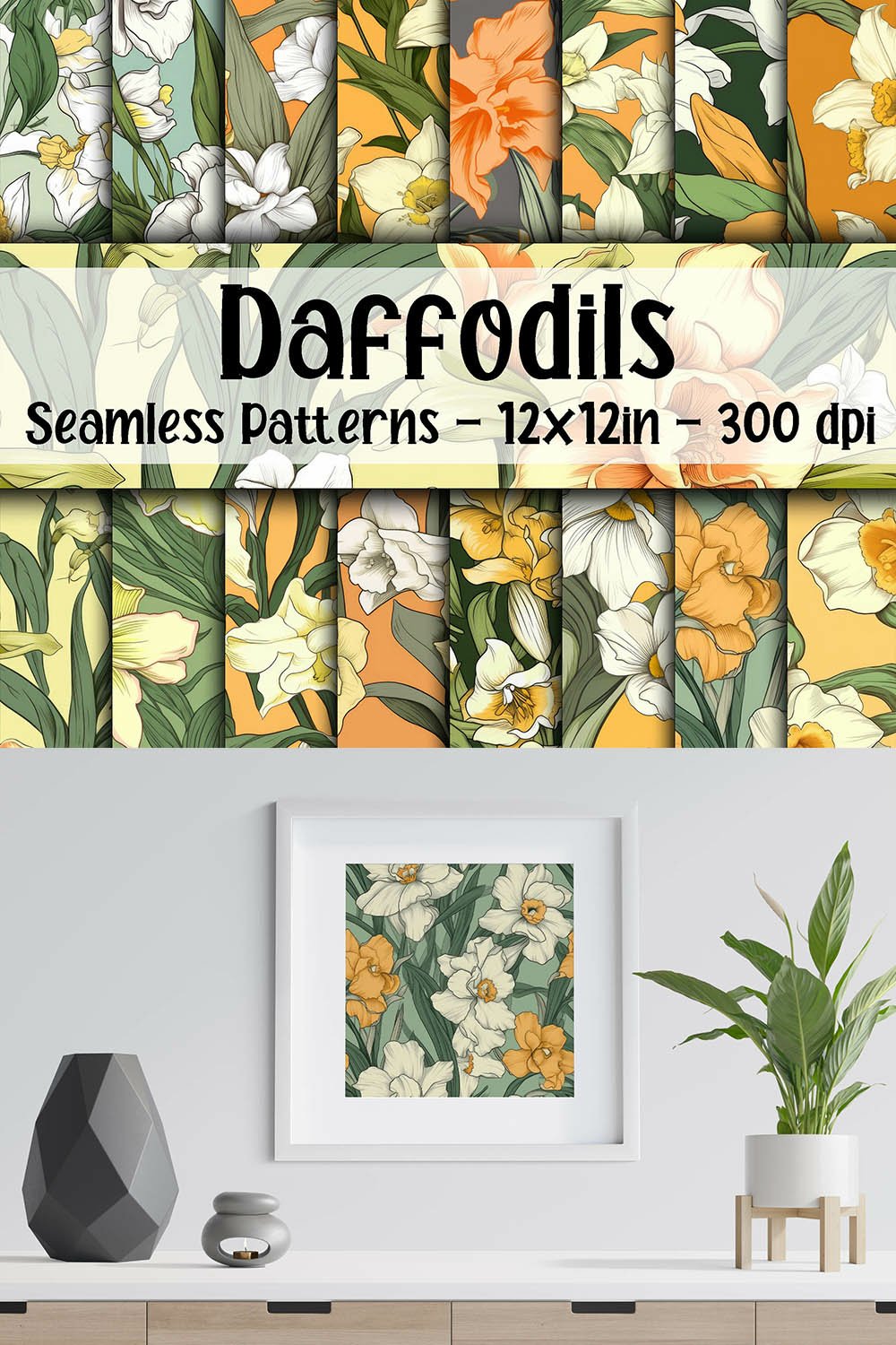 Seamless Cherry Blossoms Digital Paper