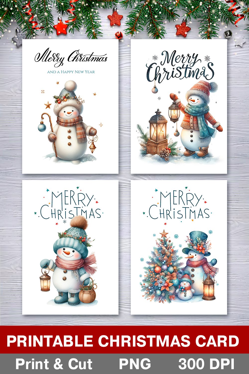 Merry Christmas Card printable