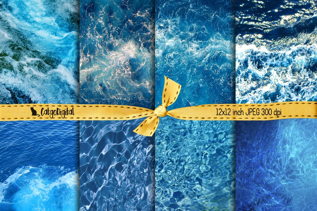 Water Texture Printable Background paper