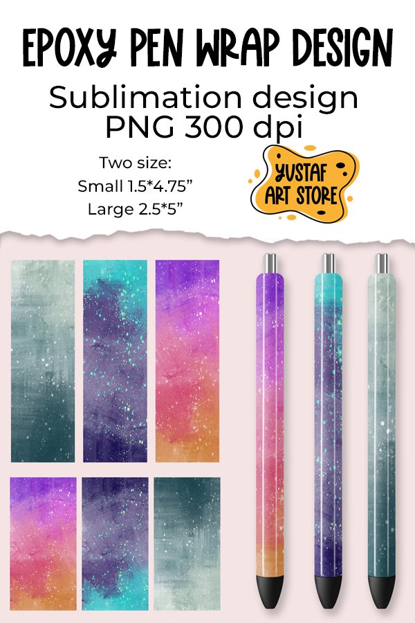 3 Color texture background for pen wrap