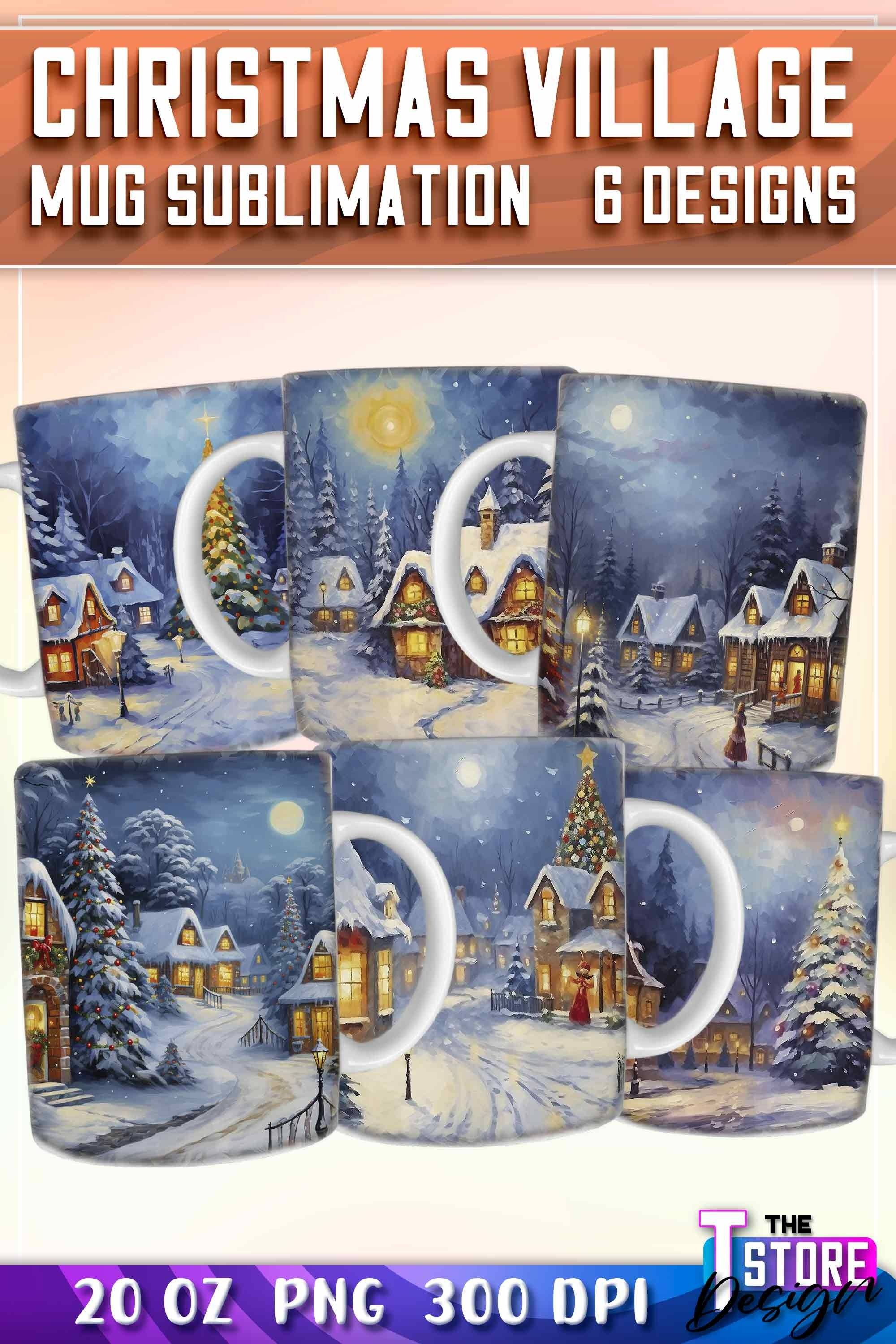 Christmas Village Mug Sublimation | 11oz 15oz Mug (2914510)