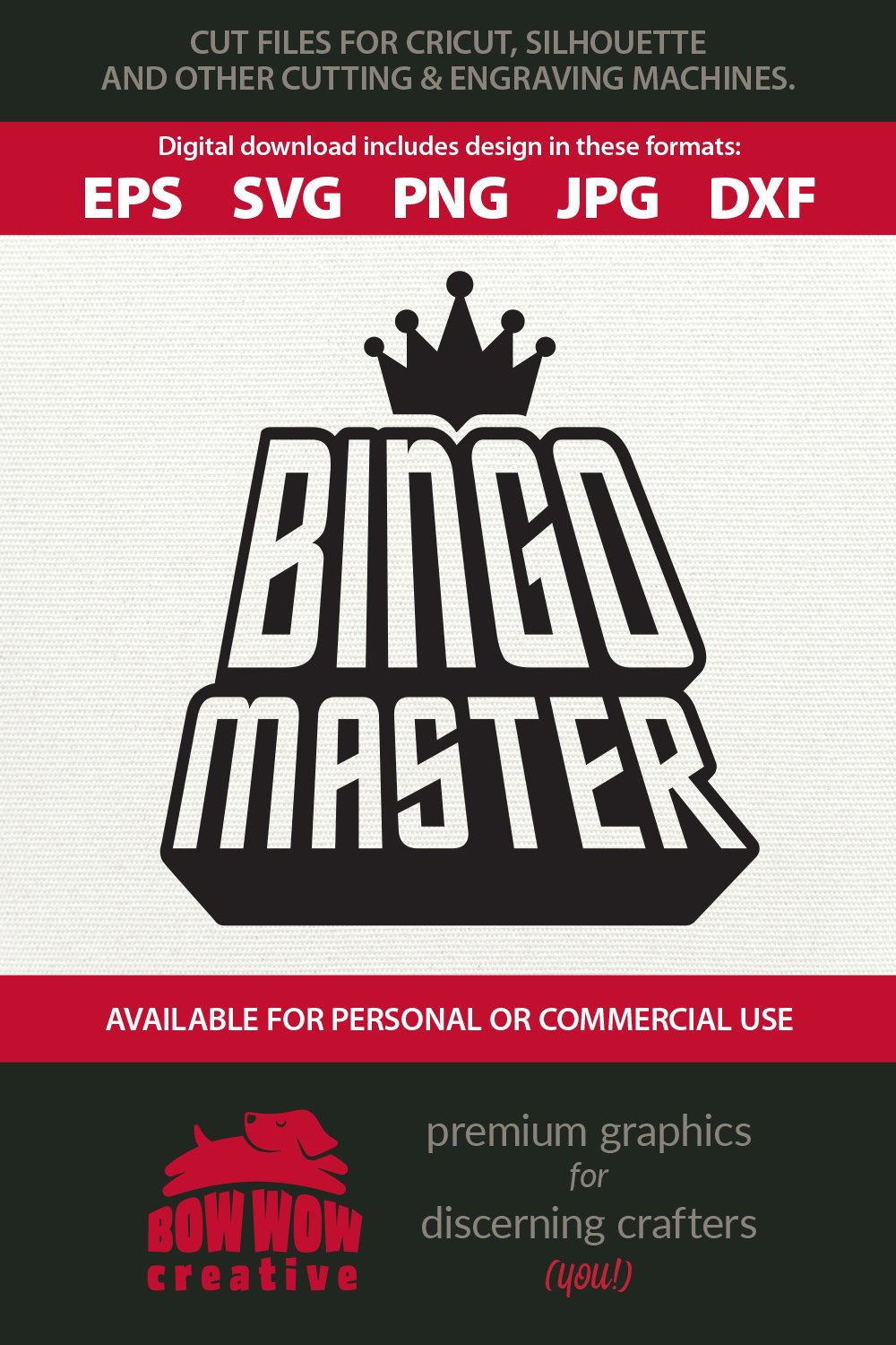 BINGO Master - SVG Cutting File & Clipart