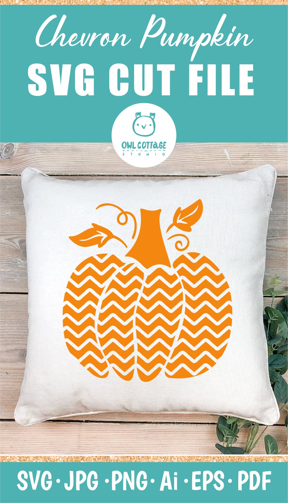 Chevron Pumpkin svg, Patterned Pumpkin cut file , pumpkin