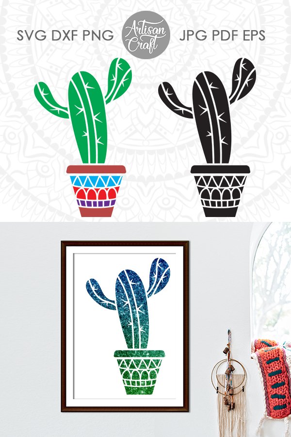 Cactus SVG | cactus in pot | cactus vector | succulent