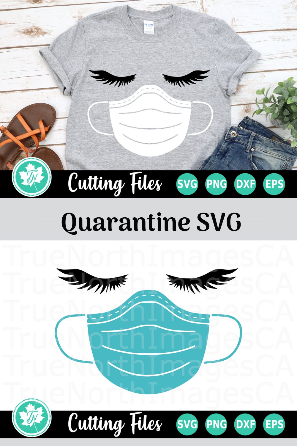 Mask and Lashes - A Nurse SVG Cut File
