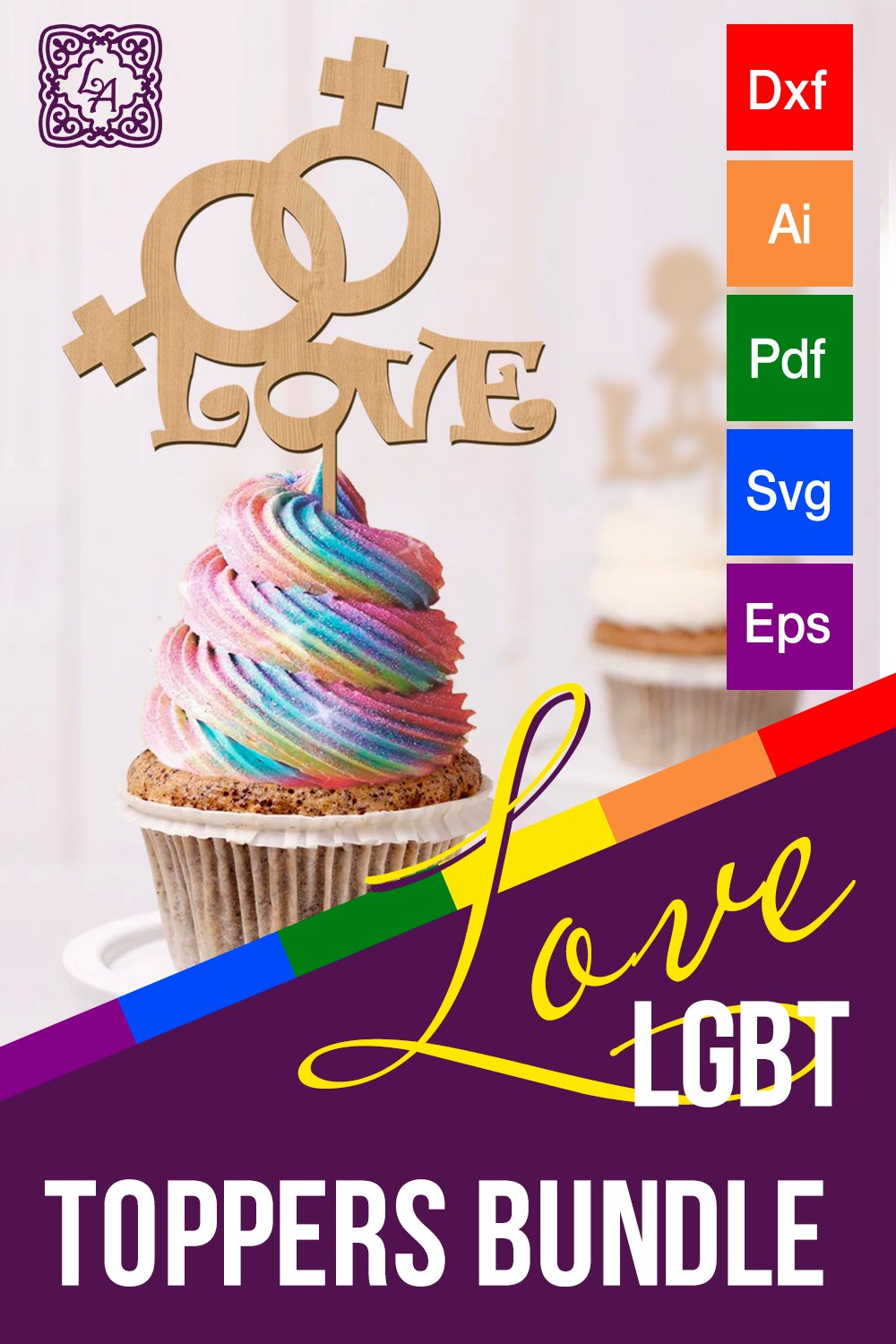 lGBT love toppers SVG laser cut