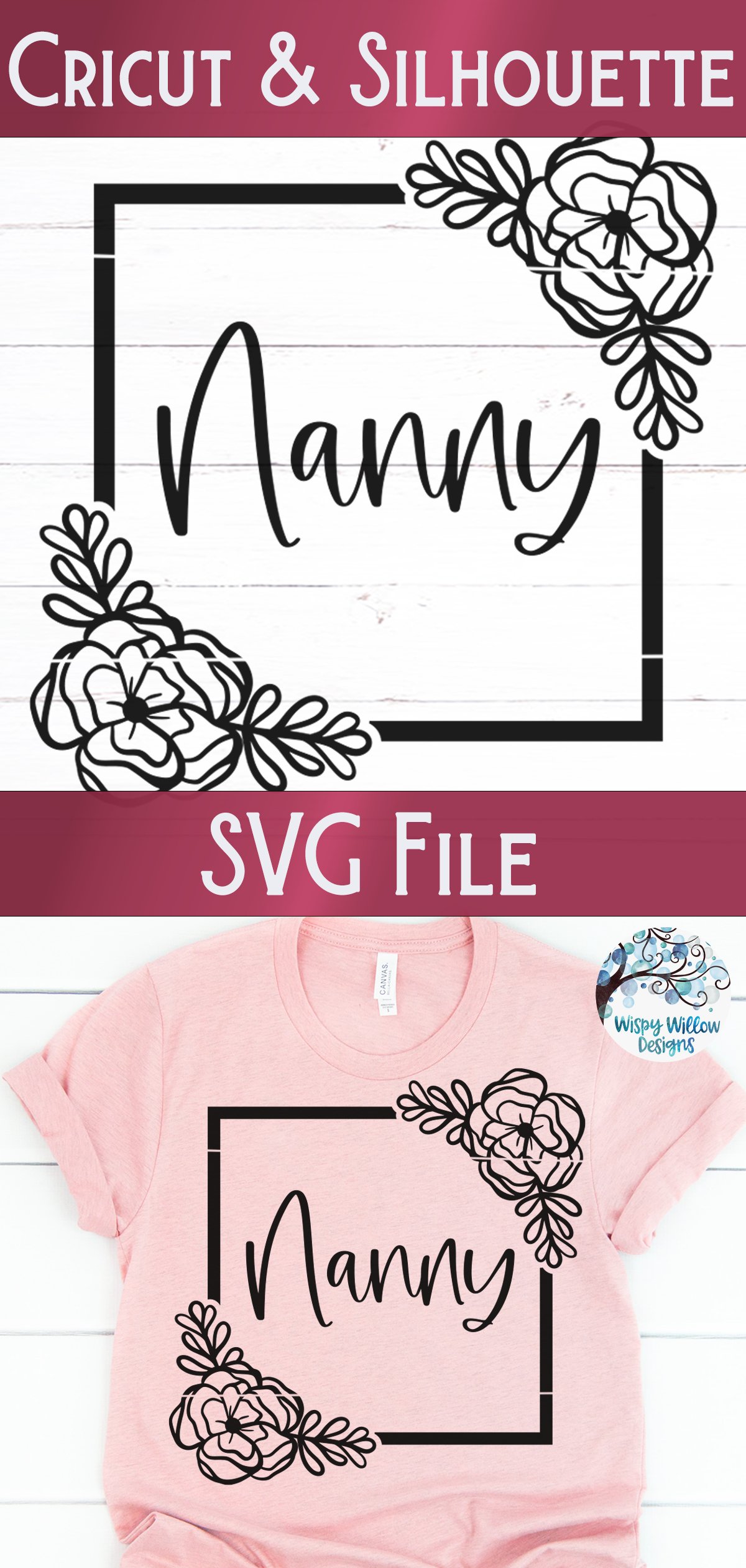 Floral Nanny SVG
