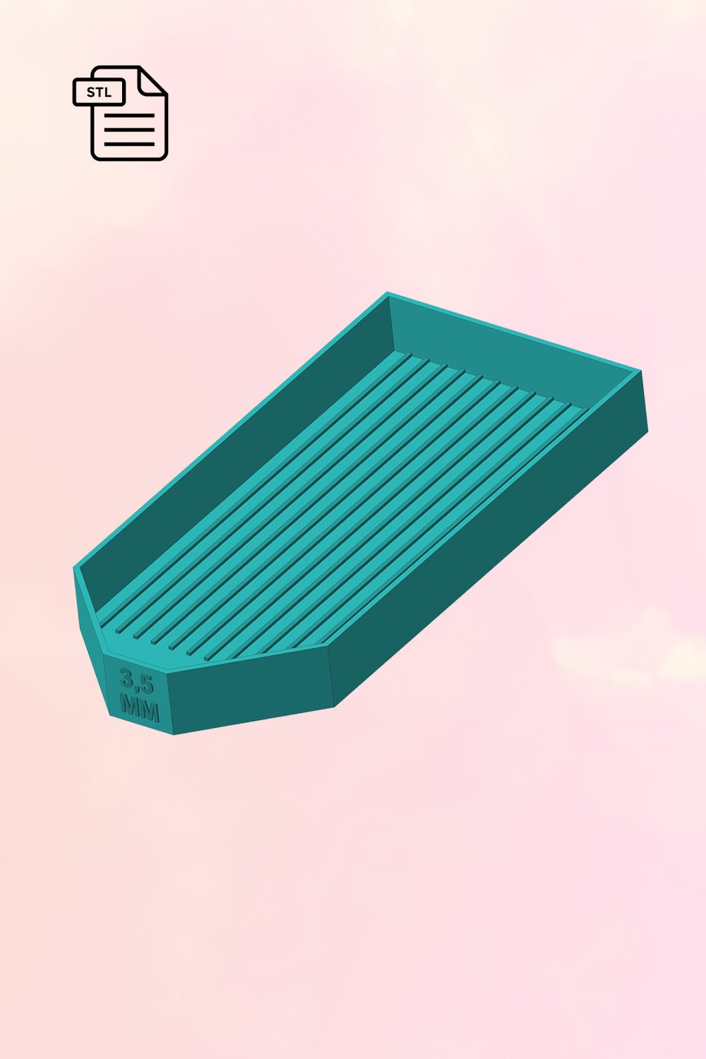 Rhinestone Sorting Tray 3,5mm, Stl File for 3d printing