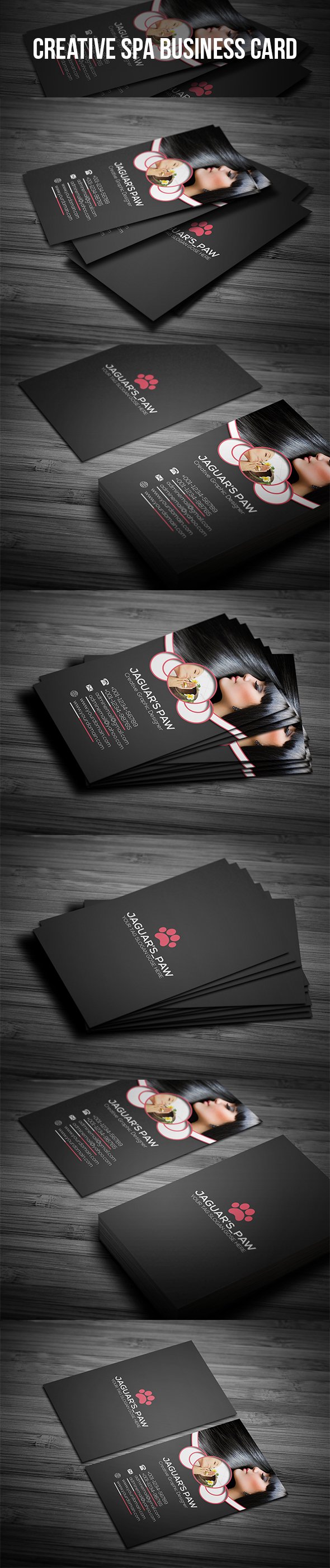 Spa & Beauty Creative Business Card Template Design