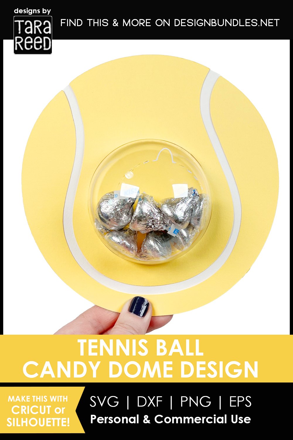 Tennis Candy Dome Paper Craft | Tennis Team Gift