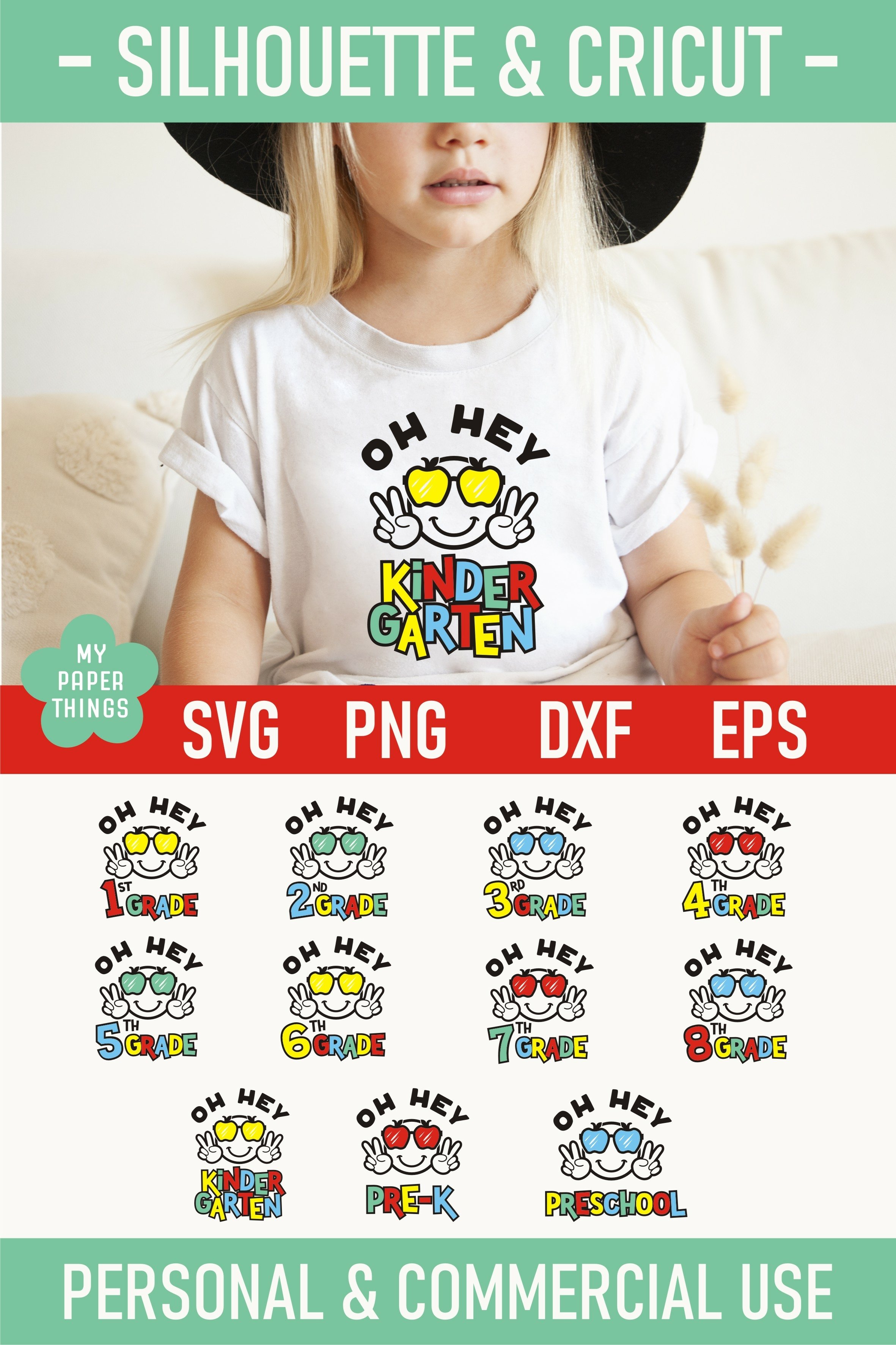 Oh Hey School svg Bundle, Back To School Svg, Teacher Svg