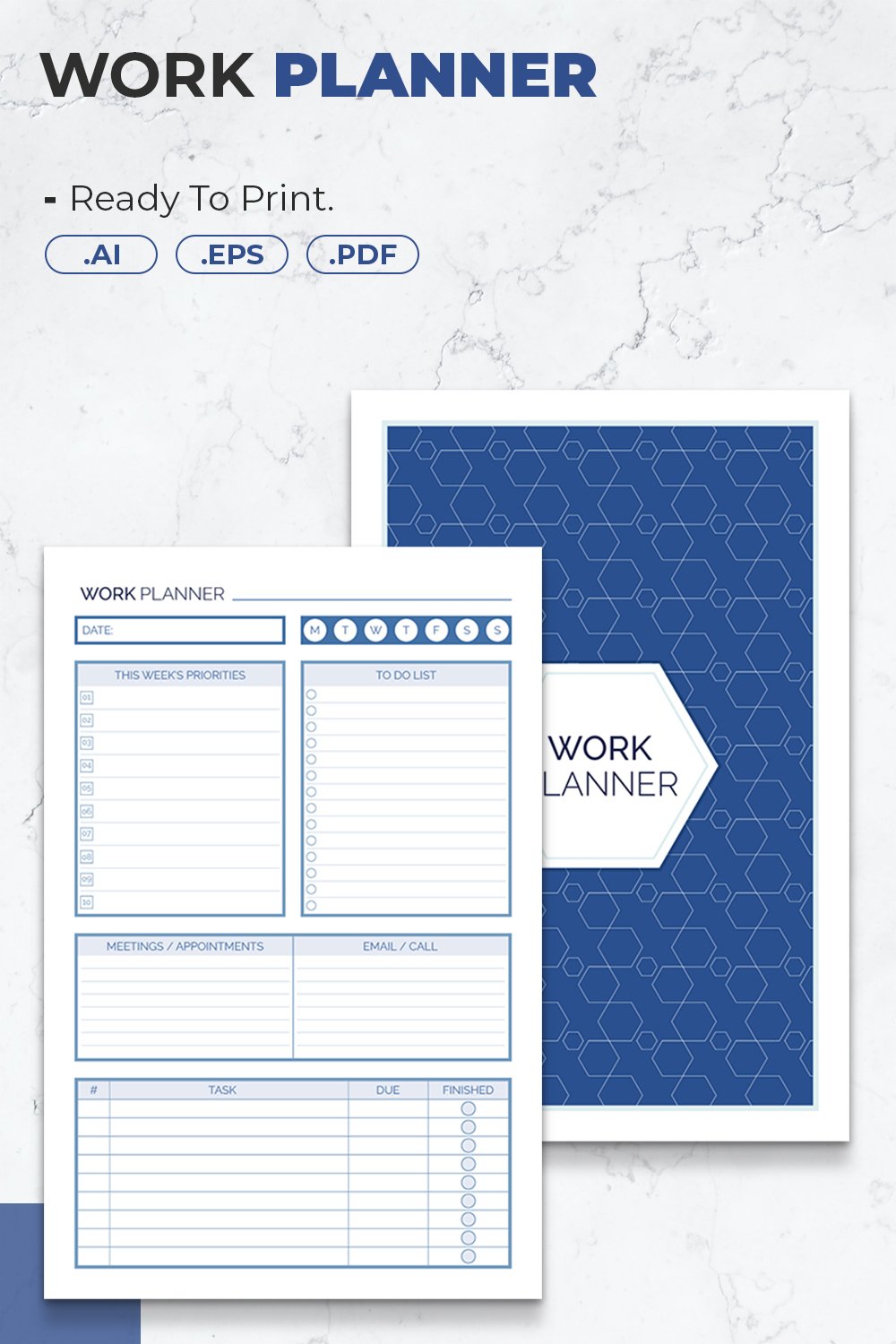Work Planner | Printable Template