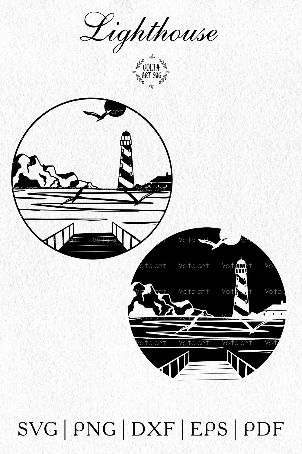 Lighthouse svg, Lighthouse monogram, Nautical svg, Sea svg