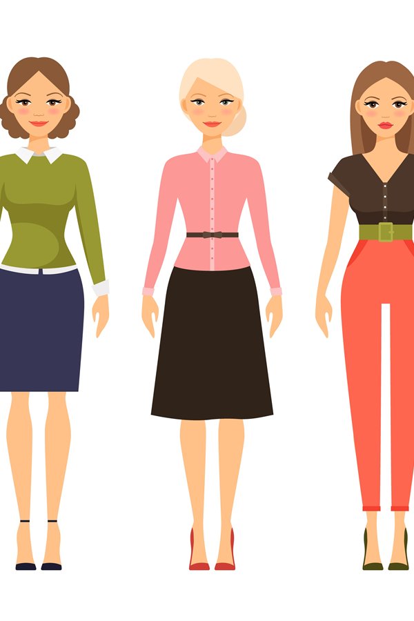 Woman dresscode vector illustration