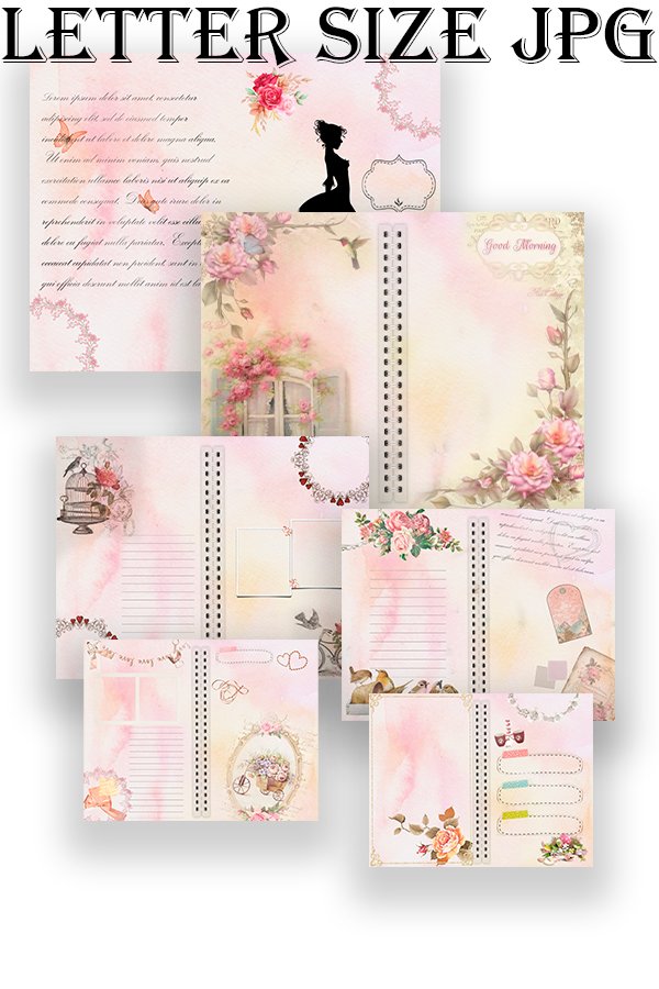 Digital Scrapbook Kit, Junk Journal Printable, (1179438)