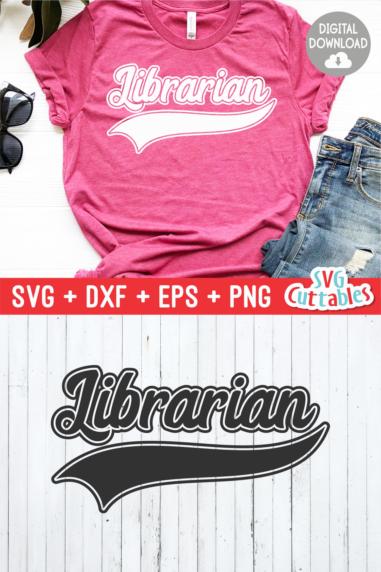 Librarian SVG | Shirt Design